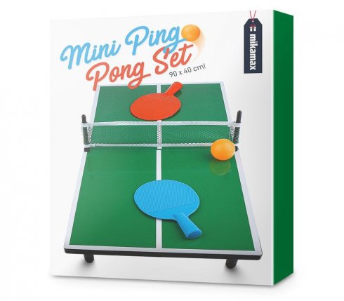 Mini ping pong stol - tennis table (stolný tenis) + 2x rakety + 4x ...