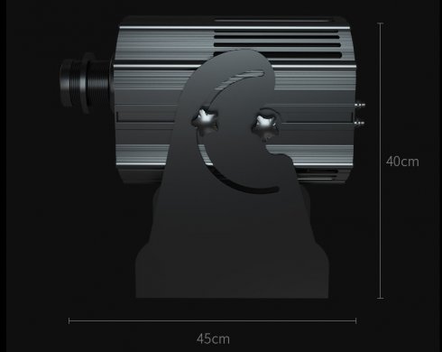 Gobo-Logo-Projektor für den Außenbereich IP67 – Projektion auf Gebäude ...