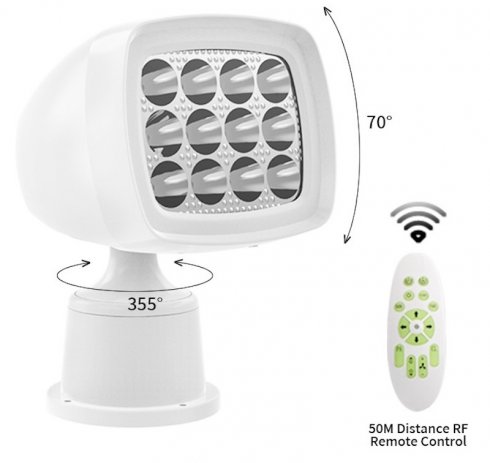 Boat light - Extra powerful LED patrol reflector for boats with ...