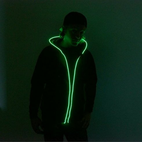 LED Flashing Jacket - green | Cool Mania