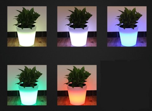 Lighting flower pot LED + possibility to change RGB colors + IP44 ...