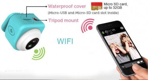 Mini Wireless Spy Camera FULL HD waterproof with 122 ° angle | Cool Mania