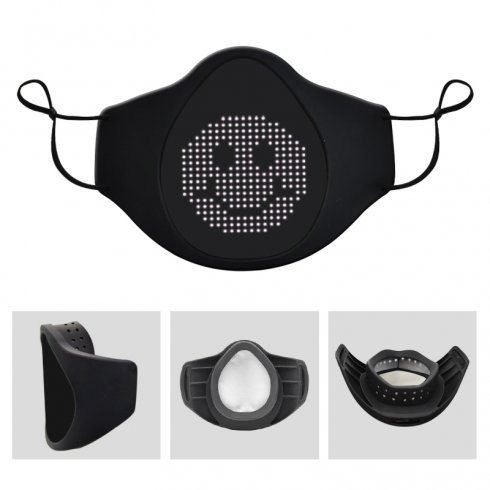 Smart LED face mask เป็นหน้ากากป้องกัน - LED ANIMATION (ตั้งโปรแกรมผ่าน ...