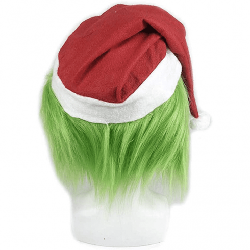 Grinch (green elf) face mask with gloves - for children and adults for ...