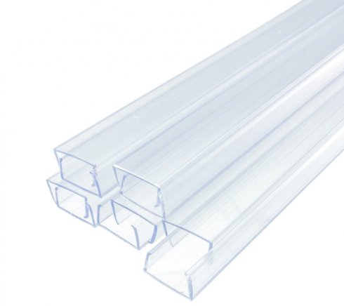 50 cm - Rel pemandu pemasangan plastik untuk strip LED ringan | Cool Mania