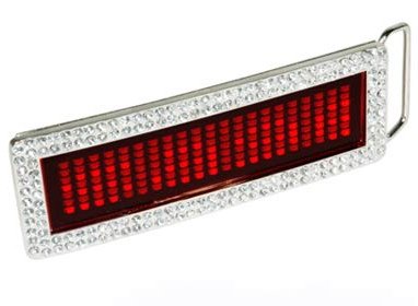 Led belt buckle - Red diamond | Cool Mania