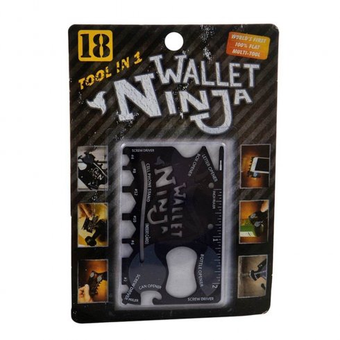 Ninja wallet - multifunction 18in1 tool card | Cool Mania