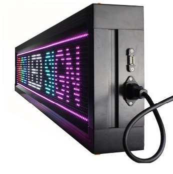 LED panel display 7 colors programmable - 100 cm x 15 cm | Cool Mania