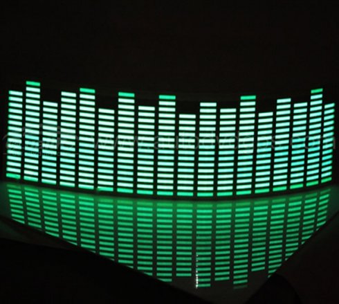 Equalizer car sticker - Green 42 x11 cm | Cool Mania