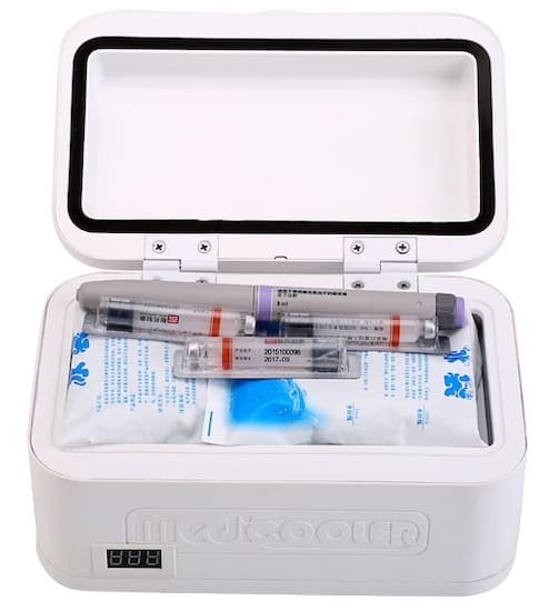 Kulkas mini obat - kulkas insulin kecil (lemari es) 20,5 x 13,5 cm ...