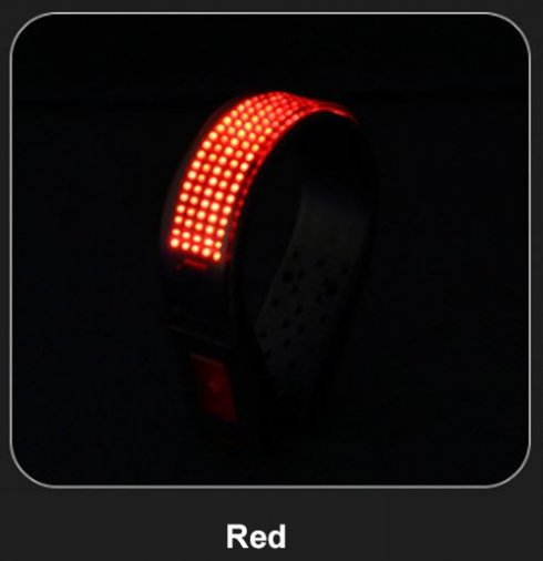 LED shoes strip display light up - RED | Cool Mania