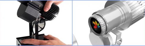 Custom logo projector lights - LED Gobo 25W logo projection wall ...