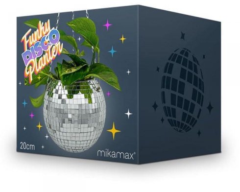 Disco gula kvetináč zrkadlový na zavesenie 20cm priemer | Cool Mania