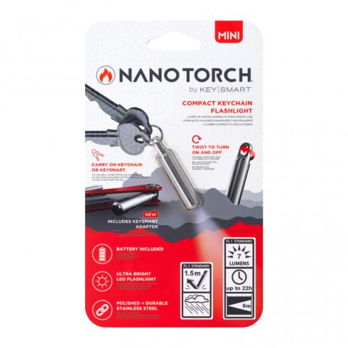 Mini LED flashlight as a keychain from stainless steel | Cool Mania