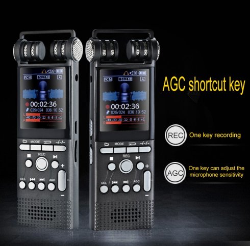 Professional voice recorder with 360° surround recording at extra long ...