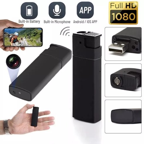 Lighter camera spy - Hidden cam in lighter with FULL HD + WiFi (app on ...