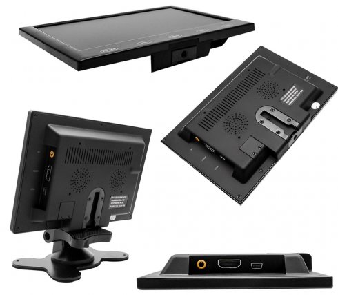 10" Smartphone mirroring monitor WiFi + VGA + HDMI and AV input for 2 ...