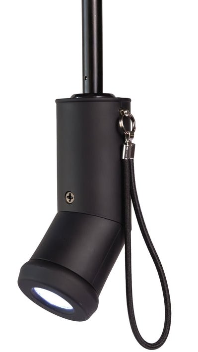 Payung lipat Multifungsi 2in1 dengan senter LED dengan kepala putar di ...