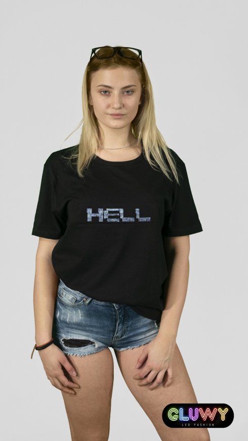 LED t shirt - programmable light up clothing Gluwy via Smartphone (iOS ...