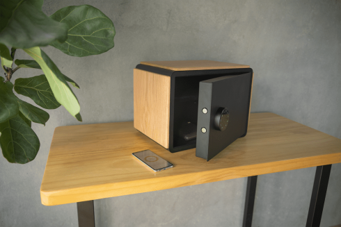 Smart safe box - wifi electronic small safe with Alarm + PIN ...