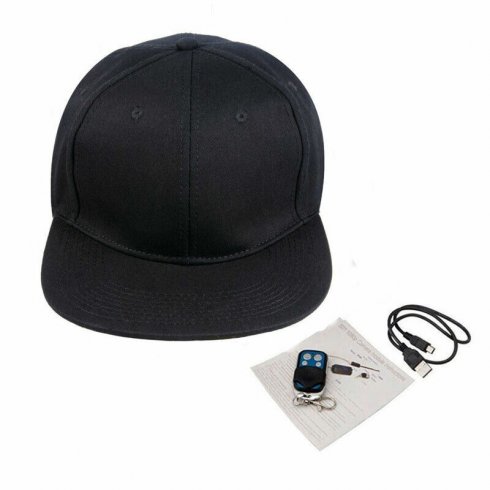 Cap camera - spy cam in cap FULL HD + motion detection + remote control ...