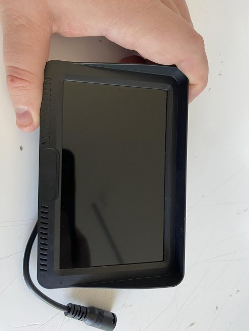 Belaidis automobilio kameros rinkinys - 5" monitorius + mini galinė HD ...