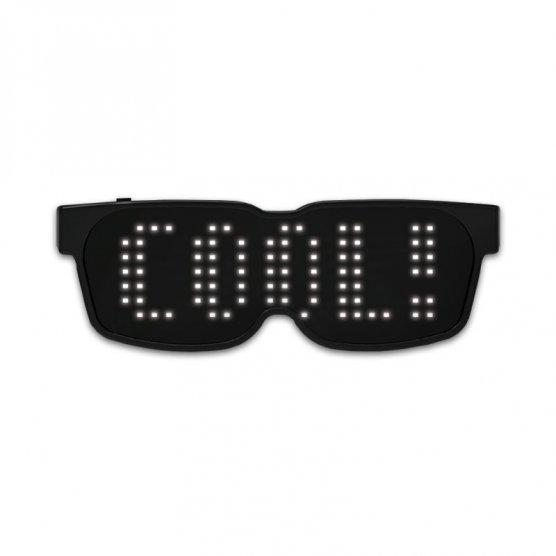 Programmable LED glasses | Cool Mania