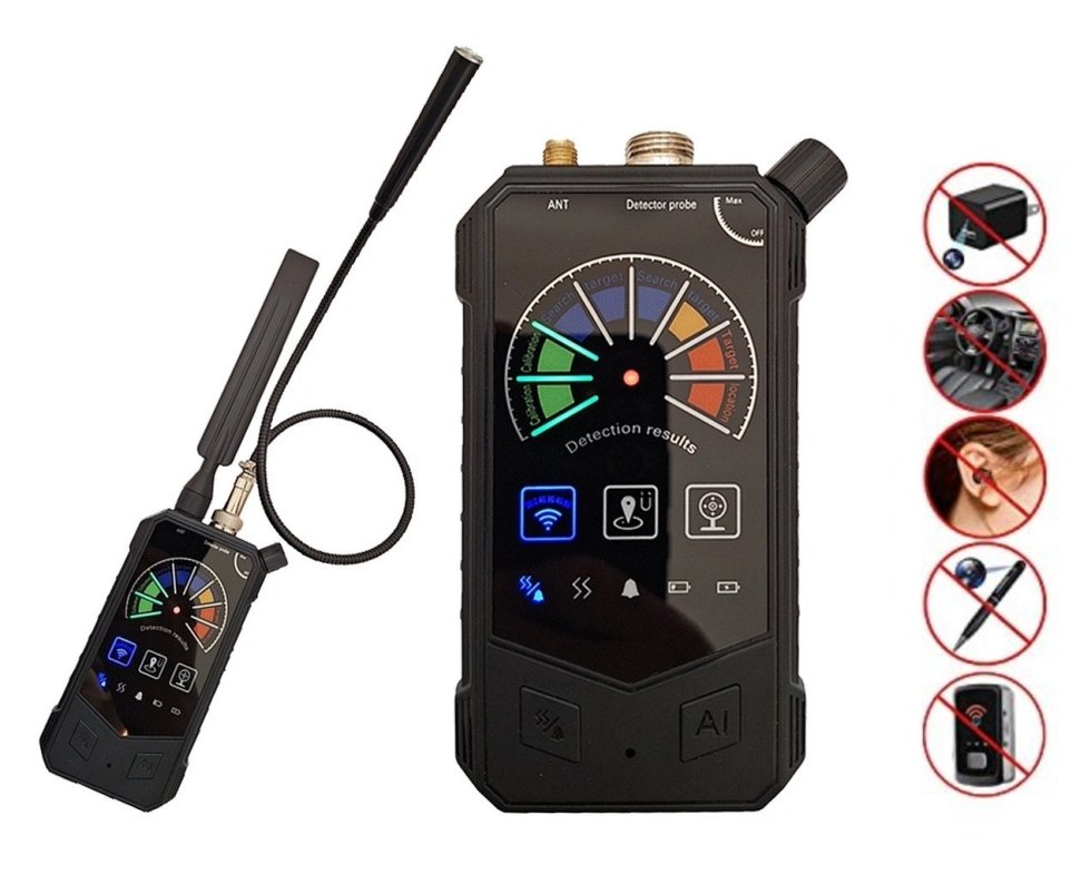 Detector profesional 3 în 1 cu cameră ascunsă și detector de ...