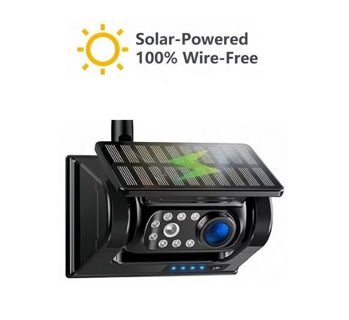 Dodatna solarna WiFi HD kamera za vzvratno vožnjo — magnetna z IR LED ...
