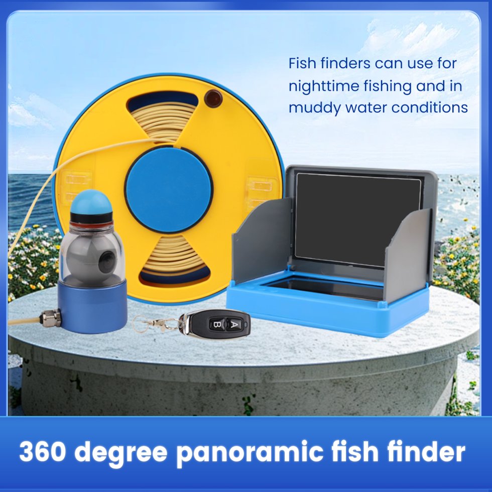 Underwater fish camera para sa pangingisda - electrically rotating 360 ...