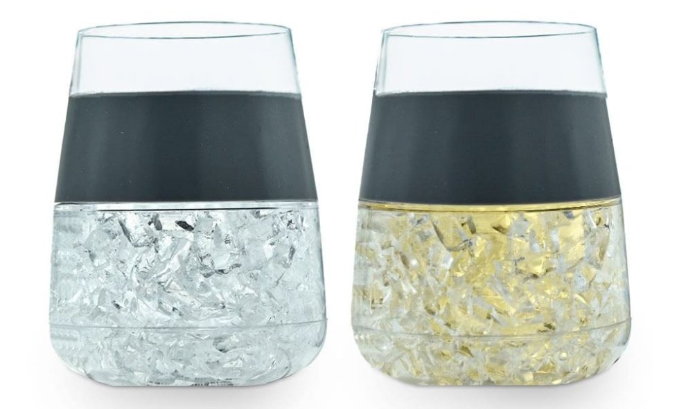 Kylglas - set med två kylkoppar för vin med kyleffekt och termospåse ...
