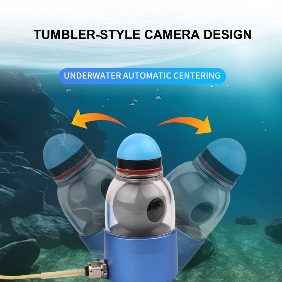 Underwater fish camera para sa pangingisda - electrically rotating 360 ...