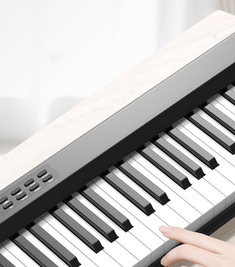 Folding electric piano - digital piano - 88 keys + Recording + Display ...