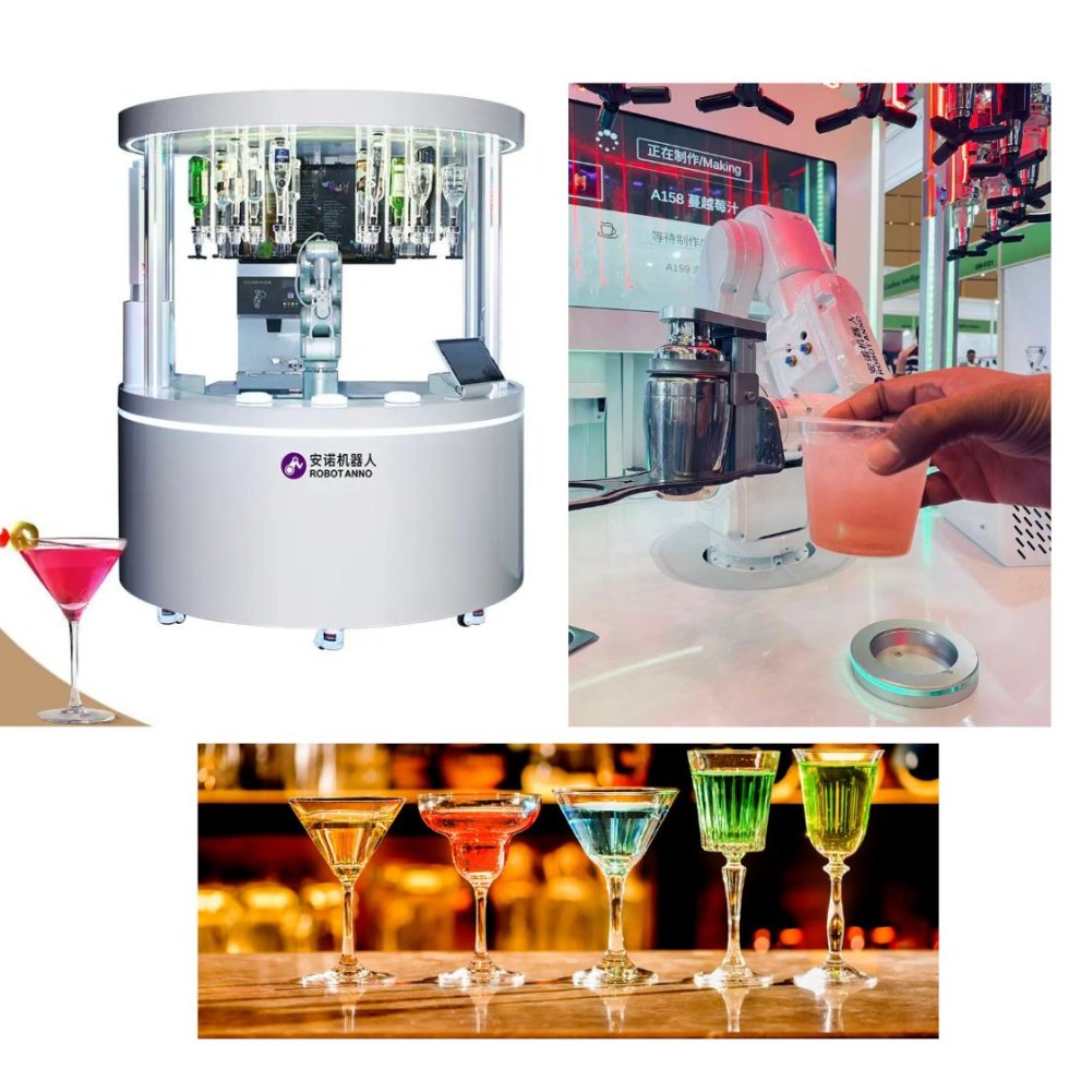 Automated bartender - Robot barman beverage machine with robotic arm ...
