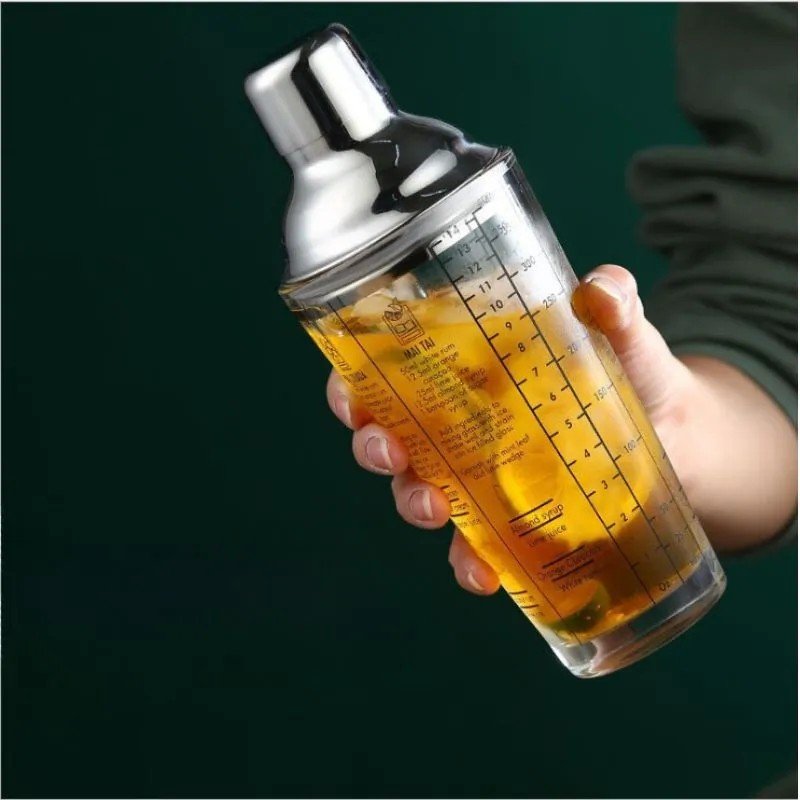 Stakleni šejker za koktele - mikser za kućne barmene (400 ml) | Cool Mania