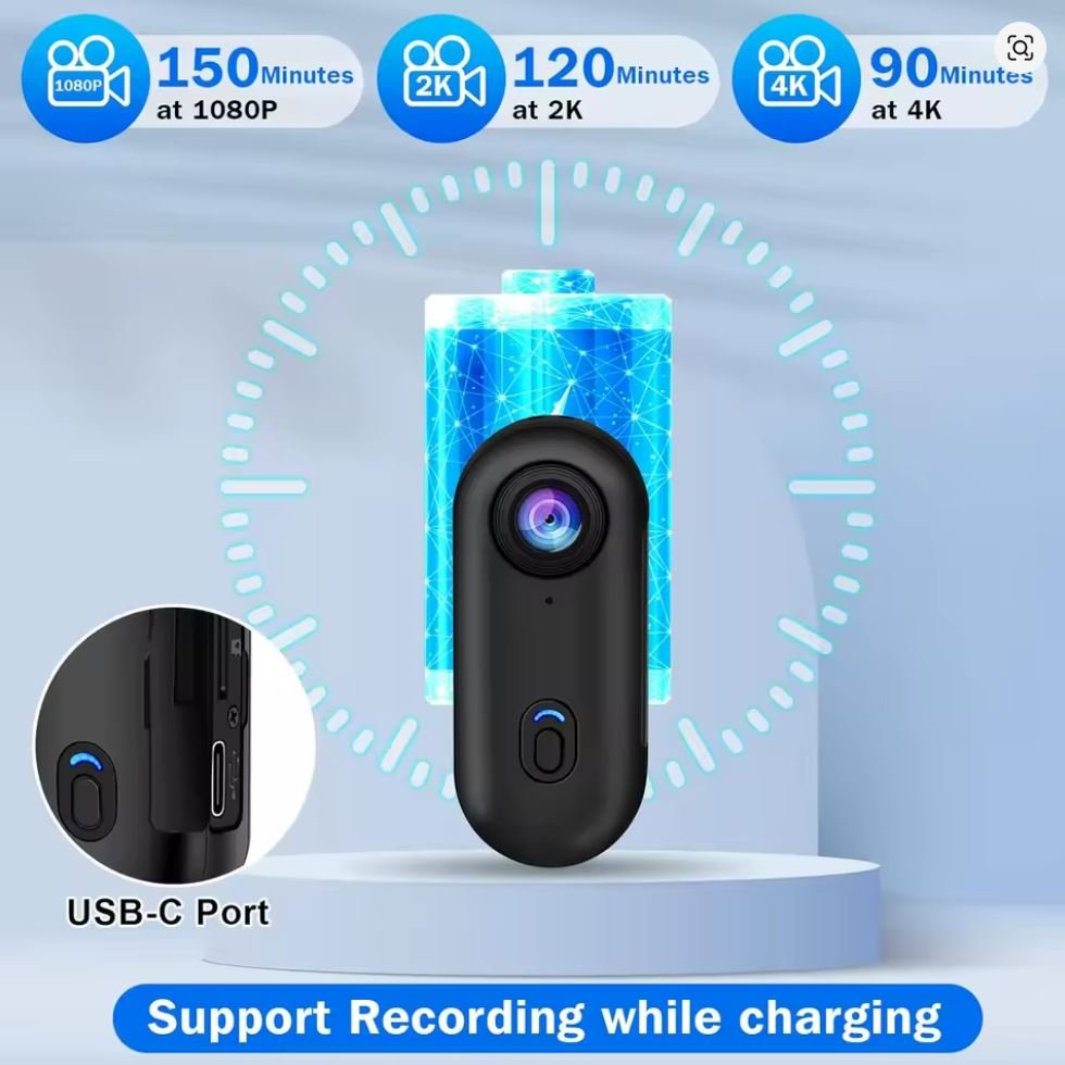 4K Action Camera portable - sports / outdoor mini camera with WiFi and ...