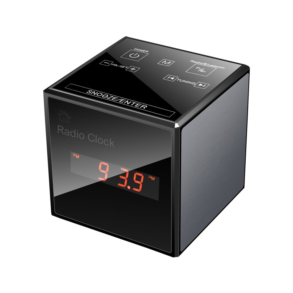 Radio FM despertador y altavoz Bluetooth + cámara espía oculta FULL HD ...