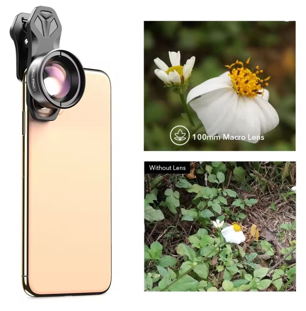 Macro Lens for Mobile Phone 100 mm 4K HD – 10× Super Macro Objective ...
