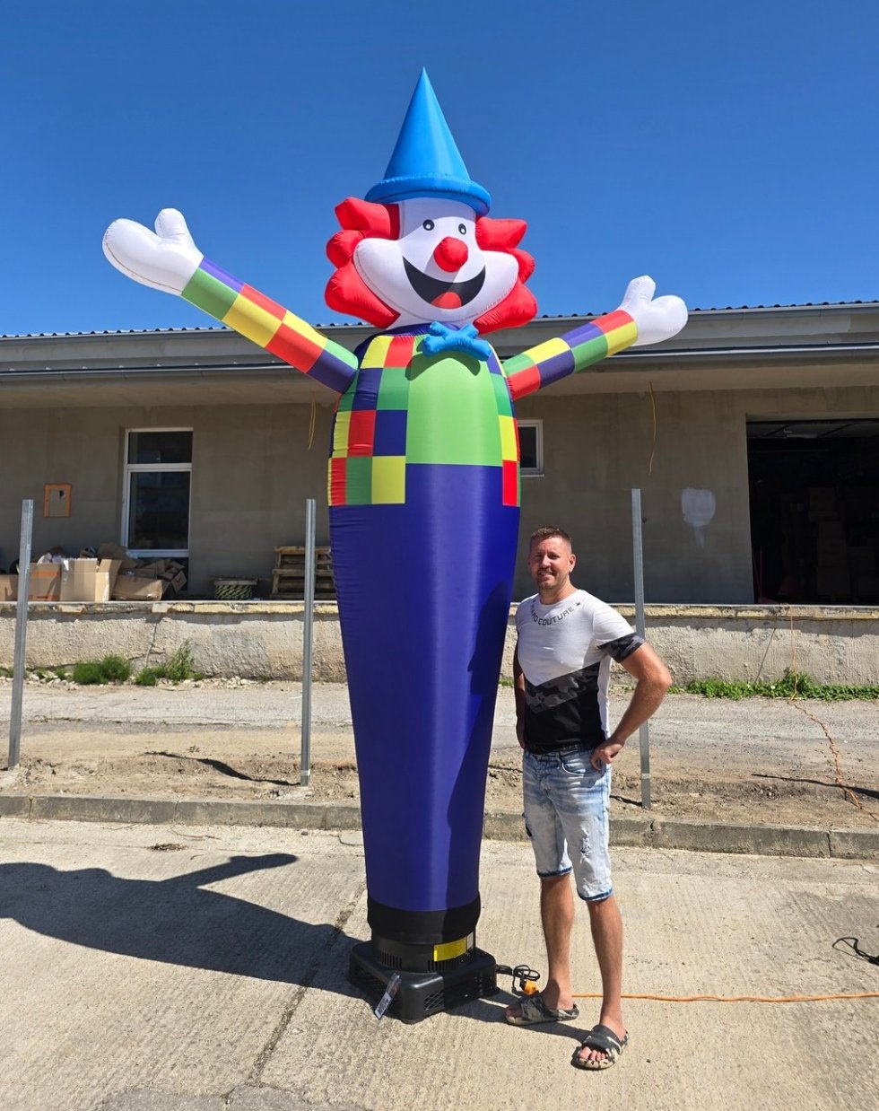 Inflatable advertising air dancer Clown (Jester) - figure tube man with ...