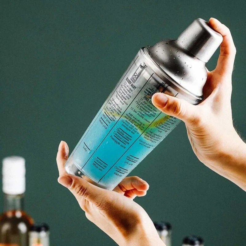 Stakleni šejker za koktele - mikser za kućne barmene (400 ml) | Cool Mania