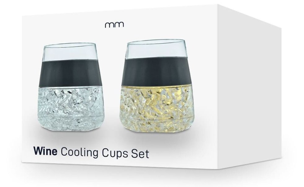 Kylglas - set med två kylkoppar för vin med kyleffekt och termospåse ...