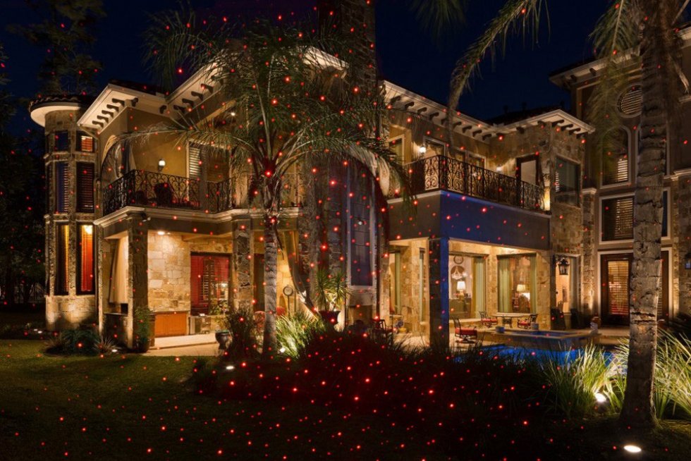 Outdoor laser light projector - RGBW lights colorfull garden projection ...