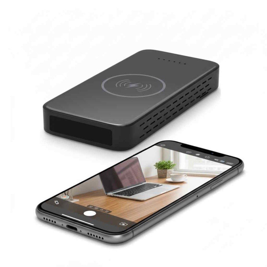 Cámara Power Bank 10000 mAh carga inalámbrica resolución 2K + WiFi/P2P ...