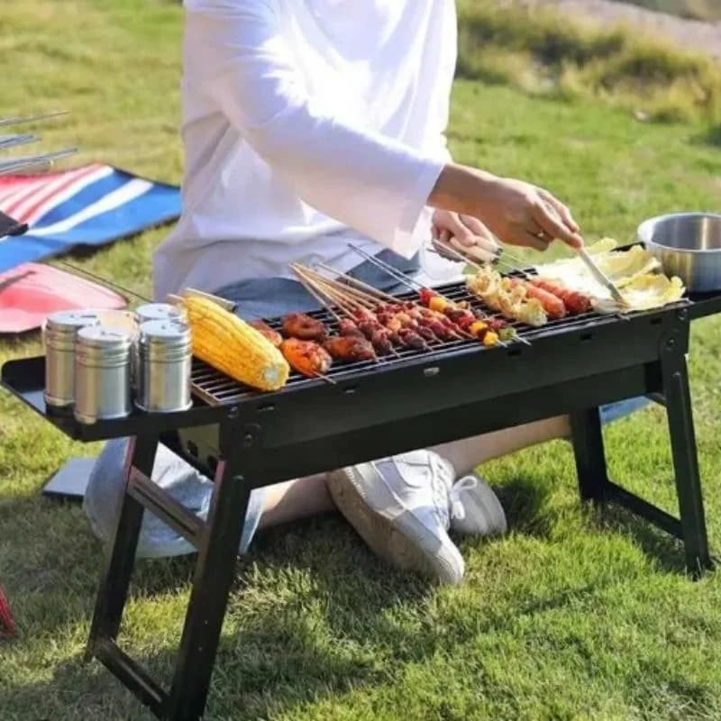 Portable Folding BBQ Grill – Compact Charcoal Grill for Camping and ...