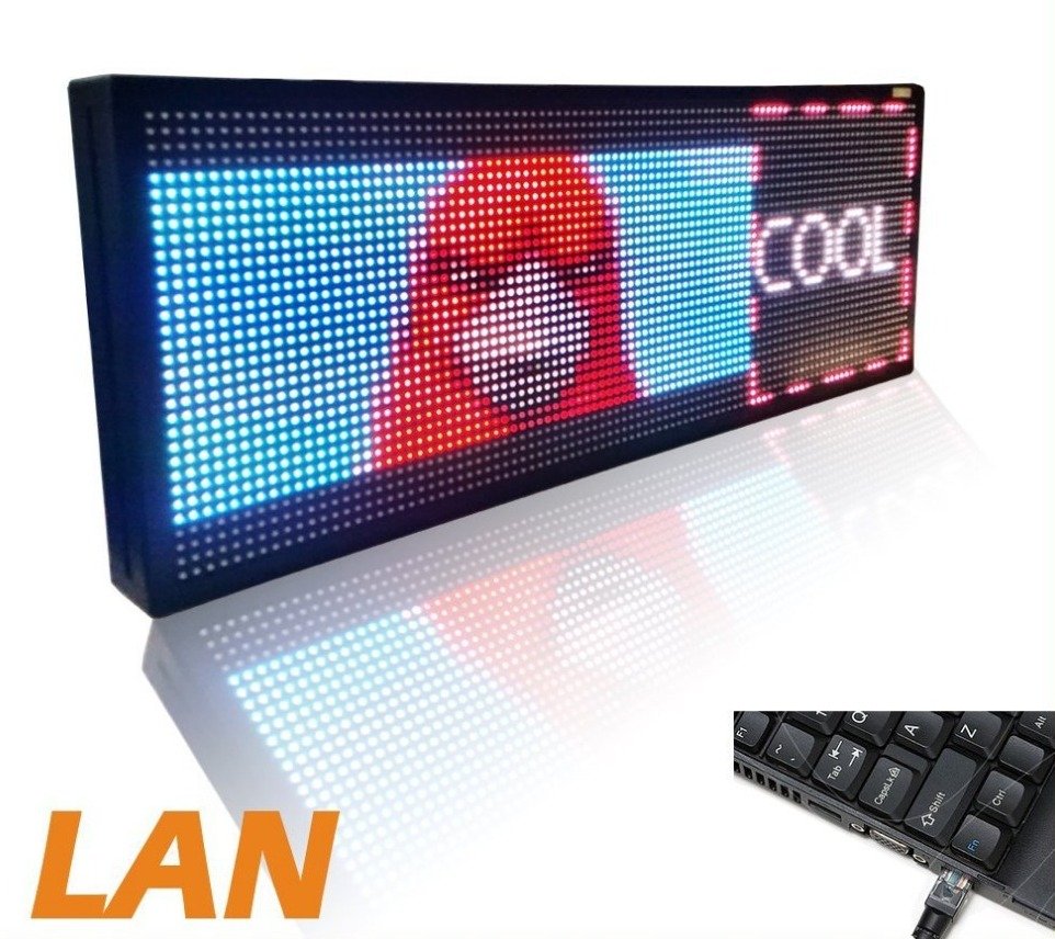 Large screen LED display - Full color 100 cm x 27 cm | Cool Mania