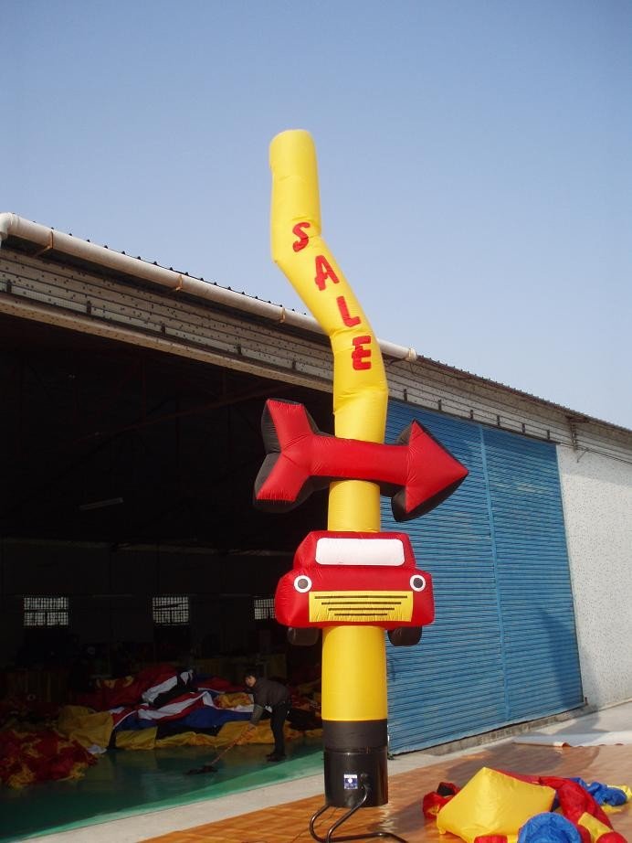 Inflatable tube outdoor advertising banner (Car) with fan + LED - Air ...