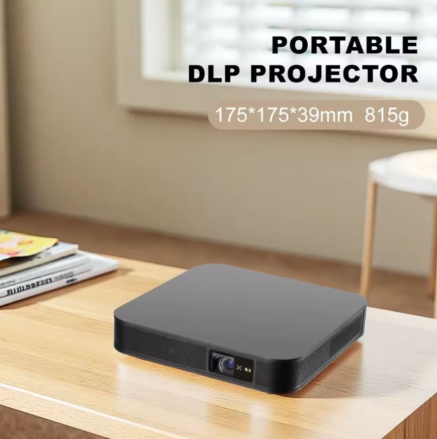 Proyektor mini portabel luar ruangan SMART Wifi dengan resolusi 4K, LED ...